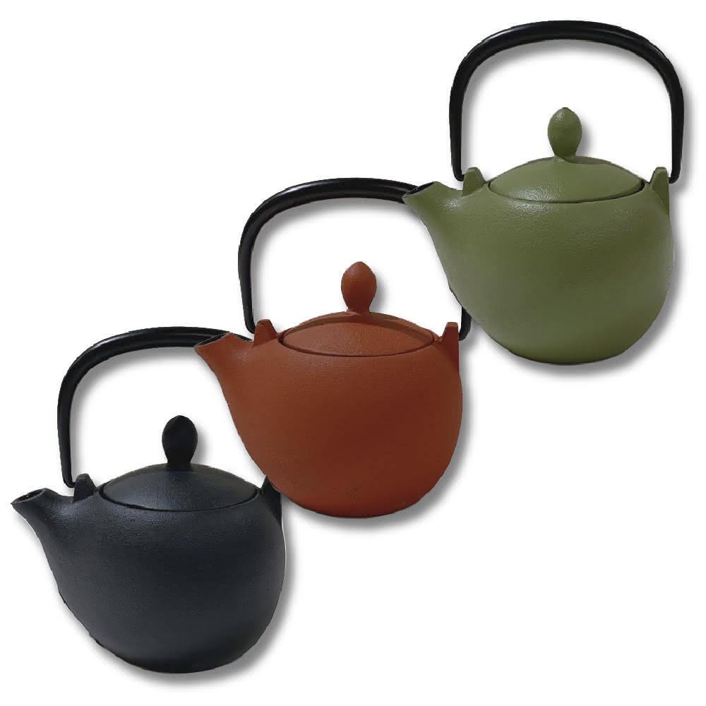 【IWACHU 岩鑄】多色 鑄鐵壺｜0.3L 3型急須｜鐵壺｜急需｜泡茶｜琺瑯塗層(日本南部鐵器)