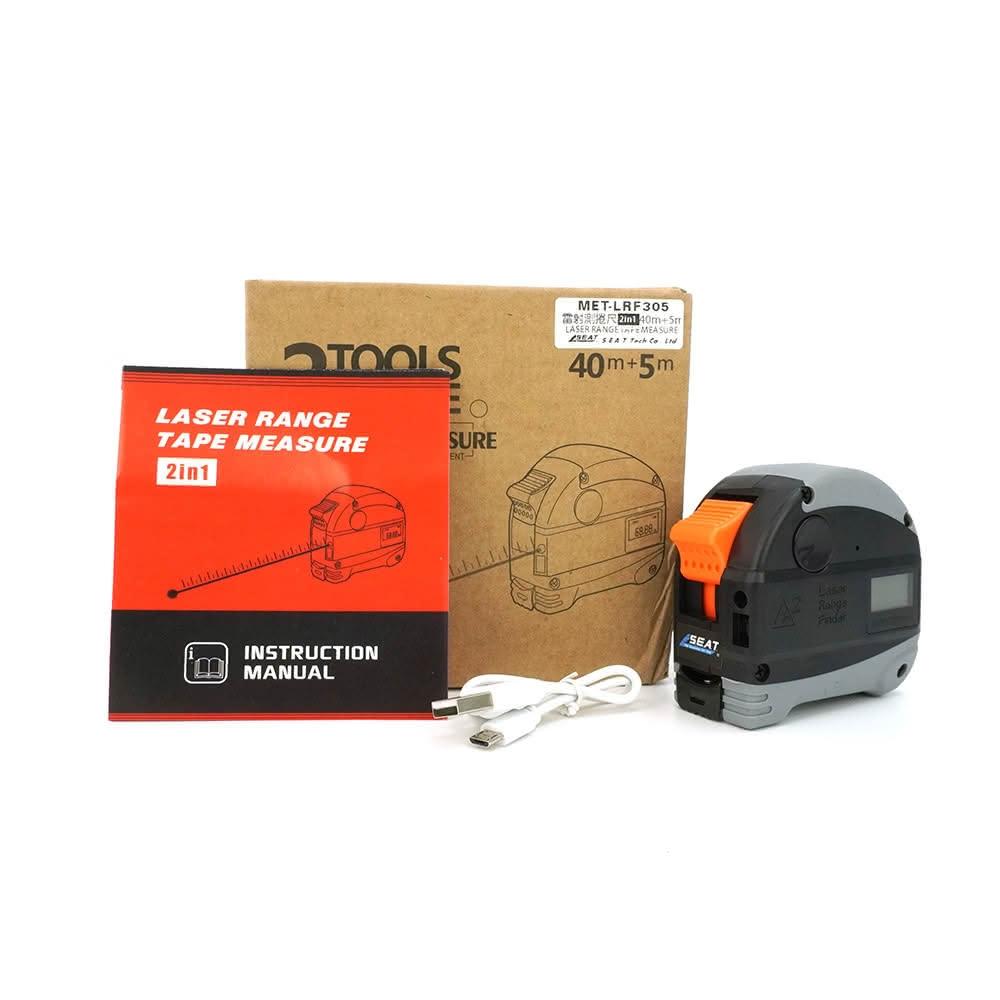 雷射測捲尺 電子測距儀 激光捲尺 測距儀 電子尺 USB充電 5-LRF305(魯班尺 測距捲尺 測量儀器) - momo購物 - 2024年09月