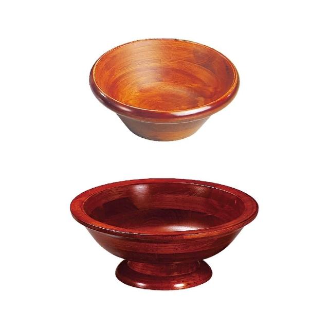 【廚Fun】F204-30 拼色木沙拉碗-平底斜邊(木盆木碗 木果碗 木製沙拉碗 沙拉碗 木盆 歐風木果盆 木製沙拉碗)