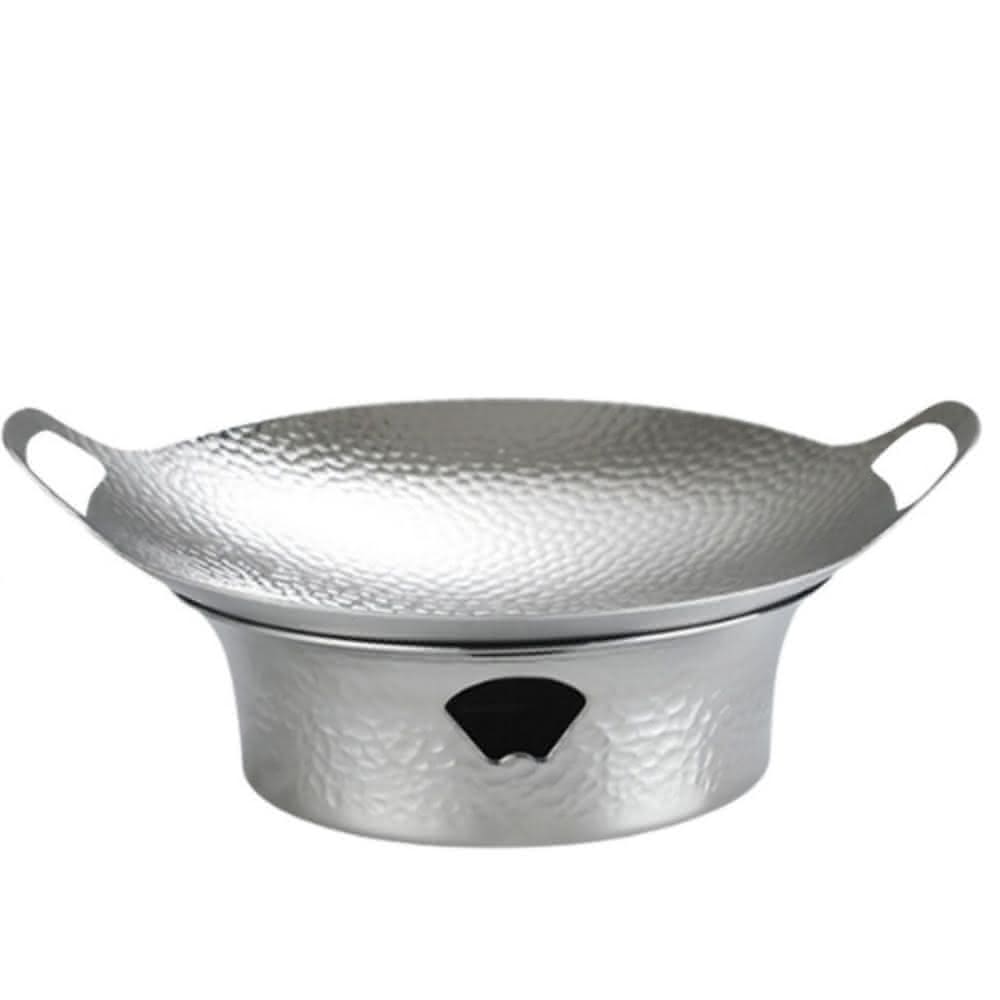 【廚Fun】523320銀 如意乾鍋爐組-本色23*4CM(三層鋼錘點如意乾鍋爐 乾鍋爐 如意乾鍋爐 如意爐 錘紋乾鍋爐 乾鍋爐具 錘紋乾鍋 ...