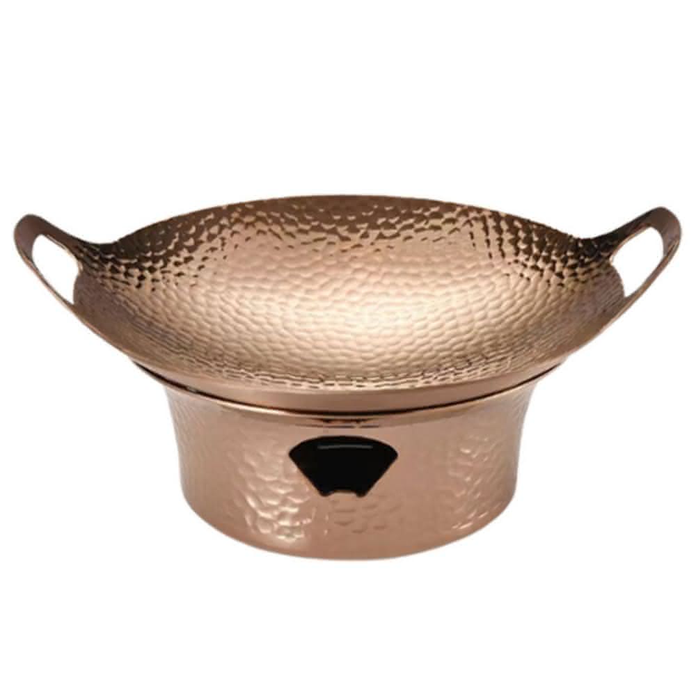 【廚Fun】523320金 如意乾鍋爐組-金色23*4CM(三層鋼錘點如意乾鍋爐 乾鍋爐 如意乾鍋爐 如意爐 錘紋乾鍋爐 乾鍋爐具 錘紋乾鍋 ...