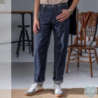 現貨 Folklore Classic 美式復古寬版吊帶扣重磅15oz(原色丹寧牛仔褲)
