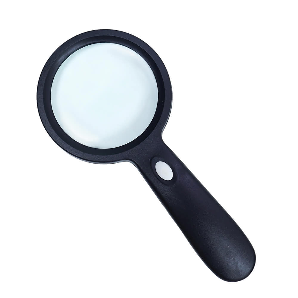 大鏡面LED放大鏡(10倍 LED照明 閱讀放大鏡 10x 手持放大鏡 看手機放大鏡 生態放大鏡 維修 鑑賞 觀察)