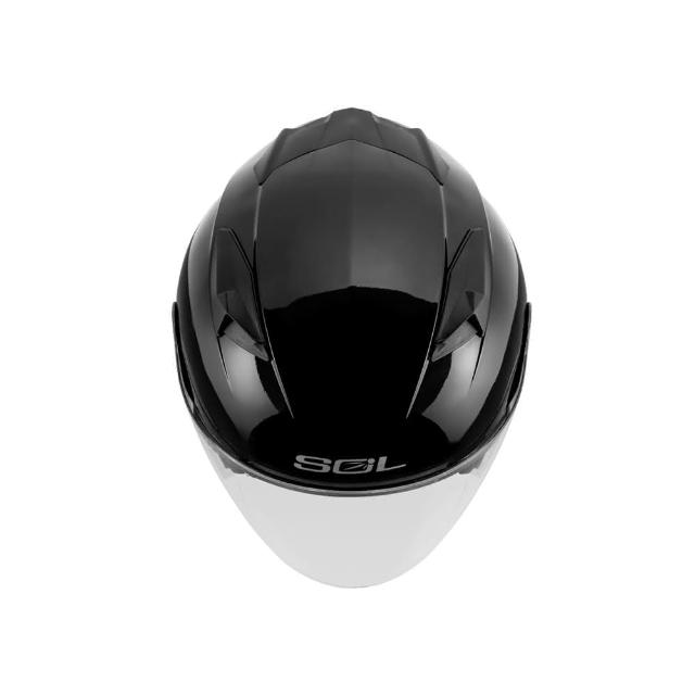 【SOL Helmets】SO-7E開放式安全帽 素色_素黑｜SOL安全帽官方商城(3/4罩｜雙D扣｜內墨片｜加長鏡片｜眼鏡溝)