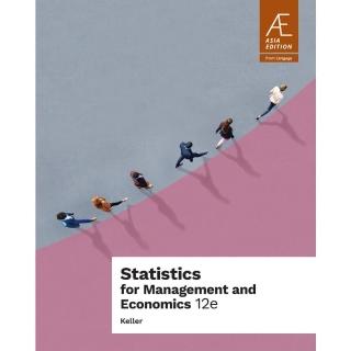 【Cengage】Statistics for Management and Economics 12/e AE Keller ...