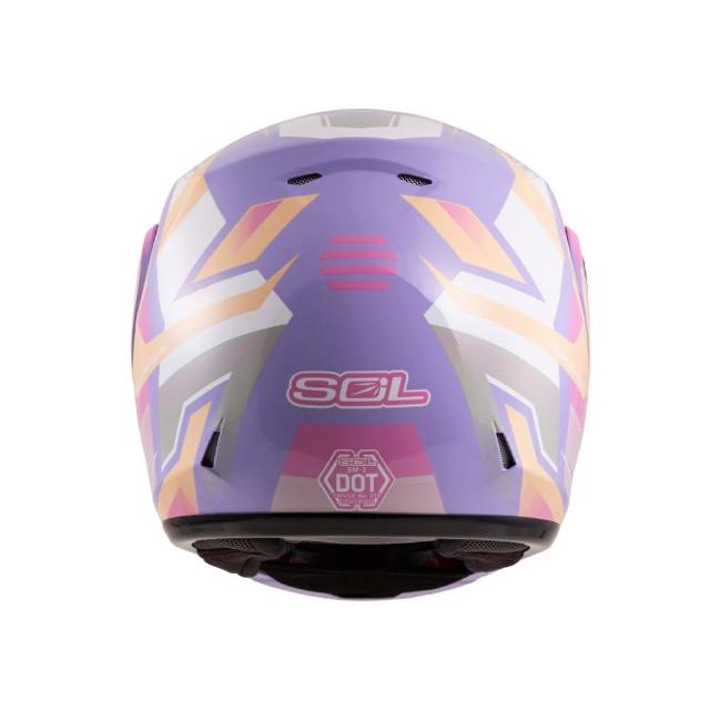 【SOL Helmets】SM-3可掀式安全帽 原子動力_紫/粉黃｜SOL安全帽官方商城(可樂帽｜汽水帽｜雙D扣｜鏡片快拆｜眼鏡溝) - momo購物 - 2024年09月