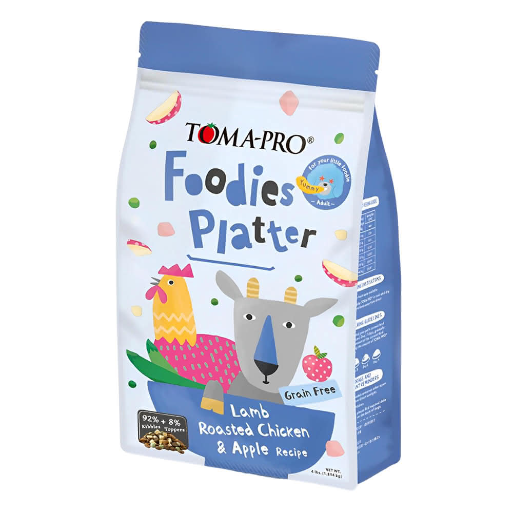 【TOMA-PRO 優格】吃貨拼盤多拼糧 犬糧 成犬鄉村羊肉佐蘋果 亮毛配方 4LB(凍乾飼料、狗飼料、 狗乾糧)