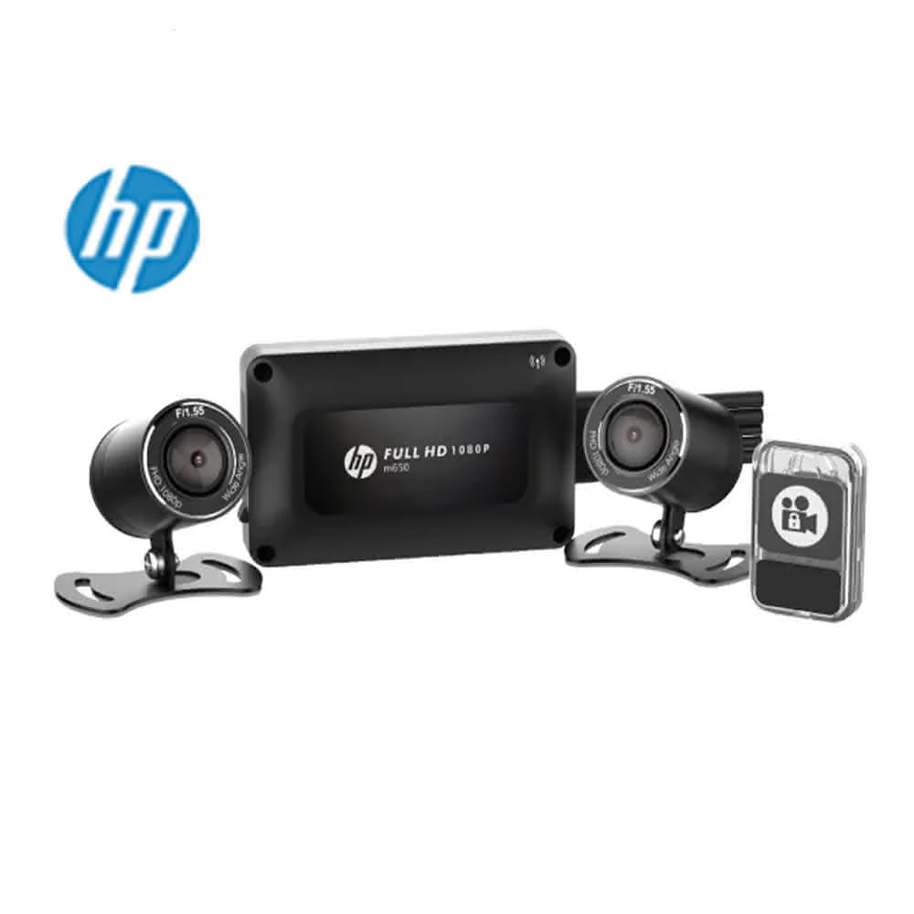 HP 惠普 Moto Cam M650(高畫質雙鏡頭機車行車紀錄器贈64G記憶卡)