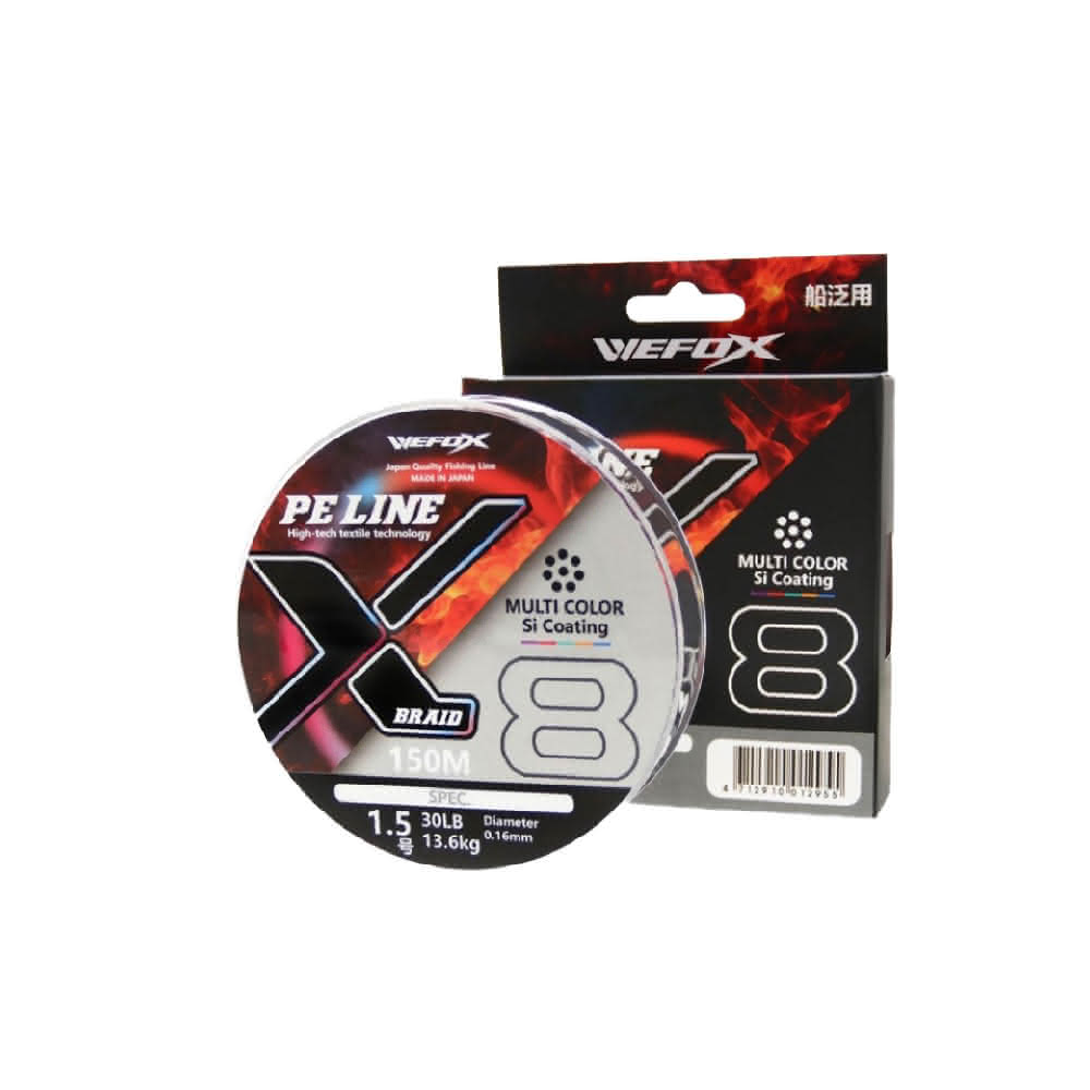 【RONIN 獵漁人】Wefox X8 PE LINE 300M 1.5/2.0/2.5/3.0/4.0號(PE線 母線 岸拋 上線 船釣 船拋)