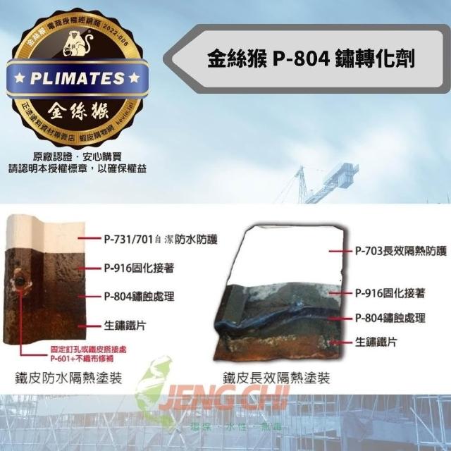 【金絲猴】金絲猴 P-804 鏽轉化劑 750ml 噴罐裝 無鉛防鏽漆