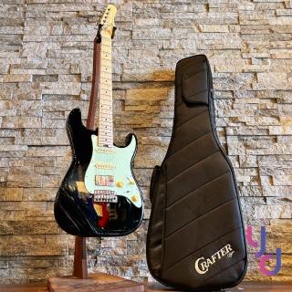 【Crafter】Crafter Modern Sera 電吉他(單單雙 黑色 楓木指板 不鏽鋼 琴衍 電 吉他)