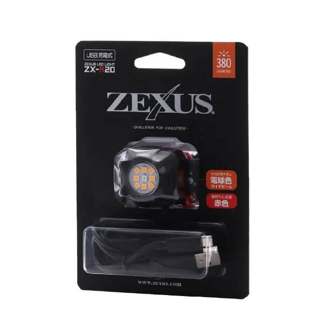 【RONIN 獵漁人】ZEXUS 頭戴式釣魚燈 輕量化頭燈(戶外 登山 露營 野跑 夜跑 工作頭燈 USB-C充電 強光LED)