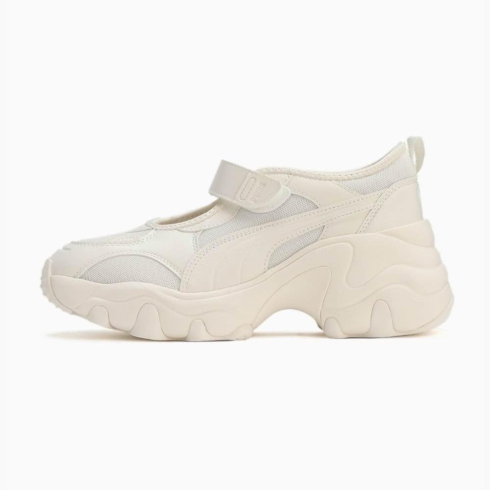 【PUMA】日本 PUMA Pulsar Wedge 女款 楔形厚底 涼鞋 米白色 398677-01 - momo購物 - 2024年09月