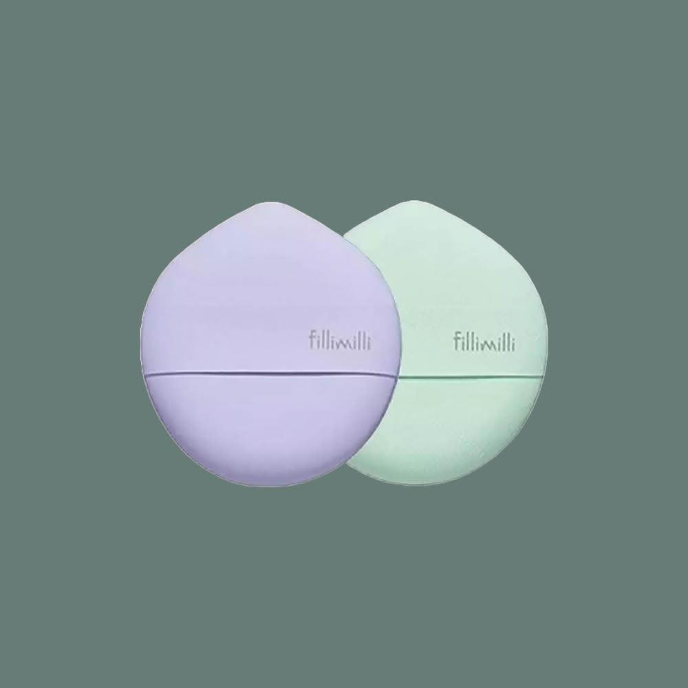 【Fillimilli】馬卡龍水滴粉撲2入(彩妝工具 刷具 氣墊粉撲 氣墊 太妍)
