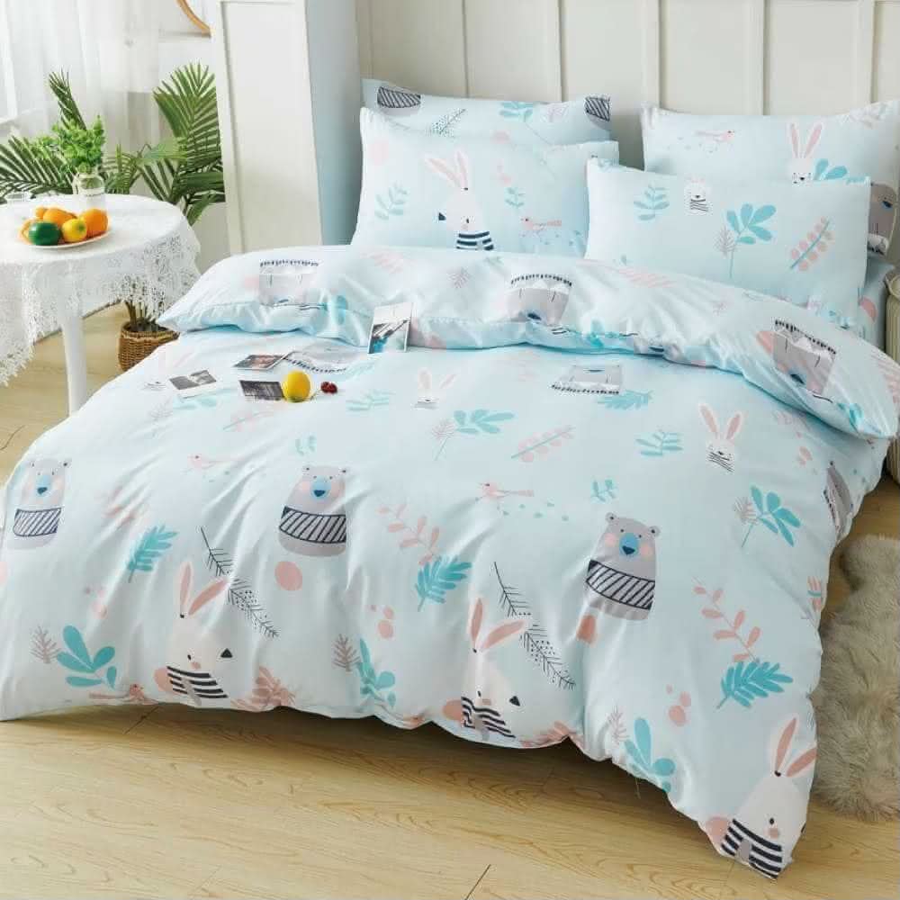 【Yatin 亞汀】可水洗 銀離子抗菌床包枕套組 沐晴(特大 舒柔親膚 床單 枕頭套)