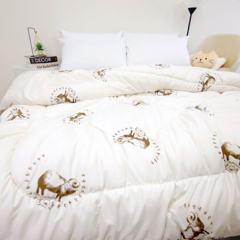 【Yatin 亞汀】台灣製 100%純澳洲羊毛被(單人/雙人 冬被 棉被 被芯 被子 四季被 保暖被)