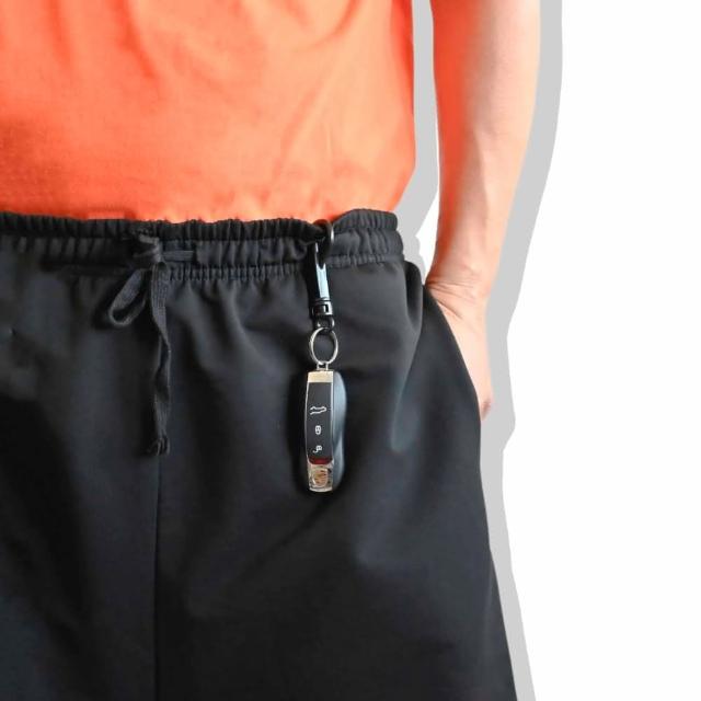 台灣現貨 勾扣鑰匙圈 P-Hook 鑰匙圈 彈簧扣 塑鋼 黑魂 純黑(勾扣鑰匙圈 P-Hook 鑰匙圈)