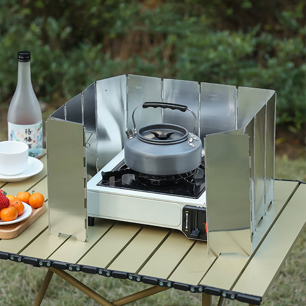 卡式爐擋風板 防風板 露營擋風板 摺疊擋風板 四折擋風板 防風 折疊卡式爐 露營卡式爐 AAA6969(迷你款) - momo購物 ...