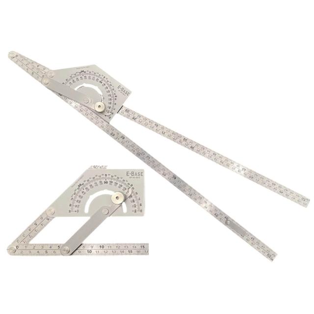 ＊中崙五金 附發票 E-BASE 萬能角度規 角度尺 雙長 分度規 分度尺 量尺 SP-03-003