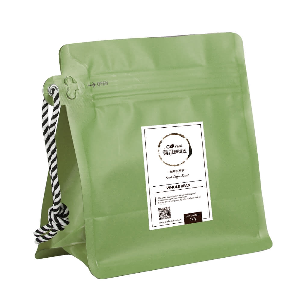 【Cofeel 凱飛】火山噴泉鮮烘咖啡豆-Ai嚴選特調咖啡豆(227g/袋)