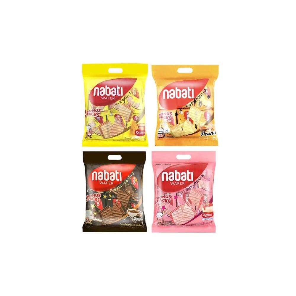 【Nabati】印尼 Nabati 麗芝士 巧克力 花生 威化餅 23g*18包 414g(分享包 夾心餅)
