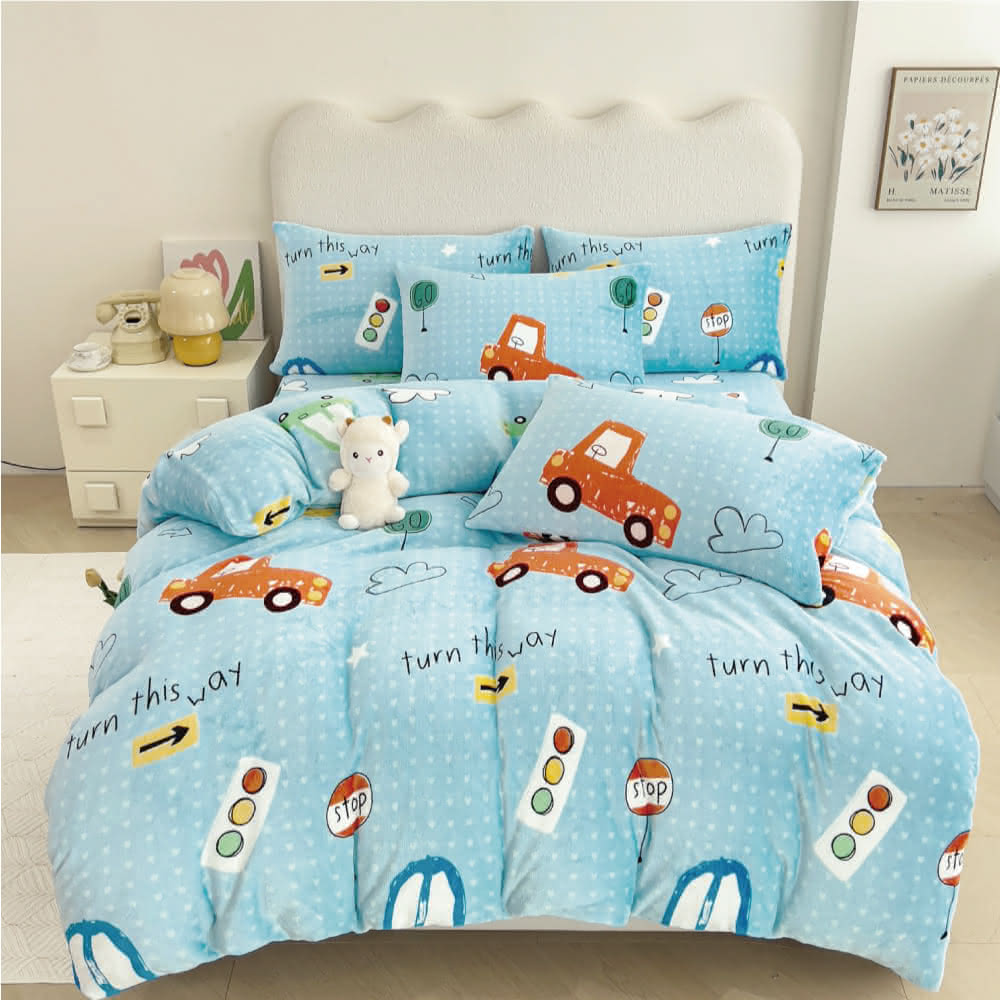 【Yatin 亞汀】超保暖抗寒防靜電 法蘭絨暖暖被床包組 多款任選 單人/雙人/加大(床單 棉被 冬被 被子)