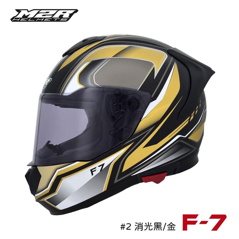 M2R F-7#2 科幻彩繪消光黑金款(全罩式安全帽) - momo購物 - 2024年09月