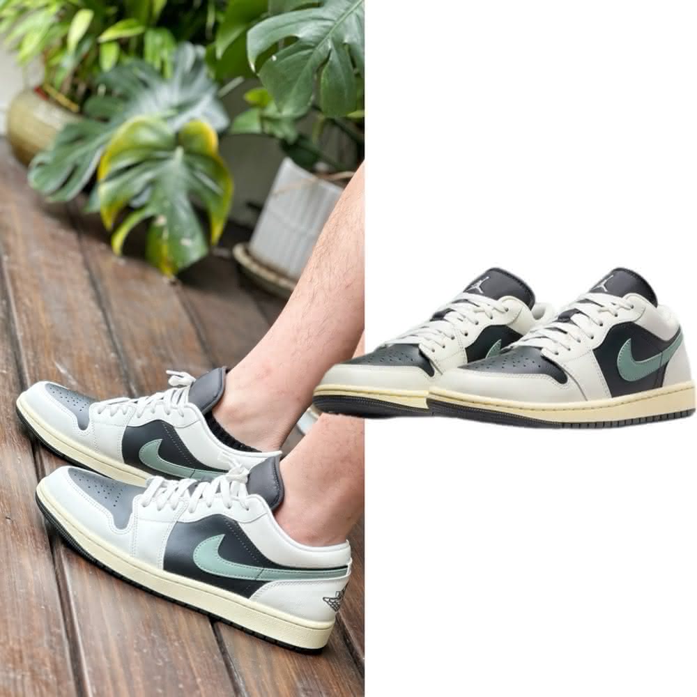 【Jordan】NIKE AIR JORDAN 1 LOW 小倒勾 反轉 綠黑 女款 休閒鞋 運動鞋 情侶 DC0774-001 - momo ...