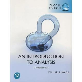 【Pearson】An Introduction to Analysis 4/e GE Wade 9781292357874