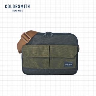 【COLORSMITH】CR2．雙層全開側背包．CR2-1074-A-NB(台灣原創品包包品牌)