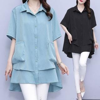 【麗質達人】6300設計款上衣-二色LY(L-5XL)