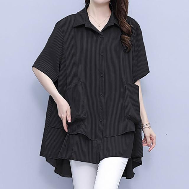 【麗質達人】6300設計款上衣-二色LY(L-5XL)