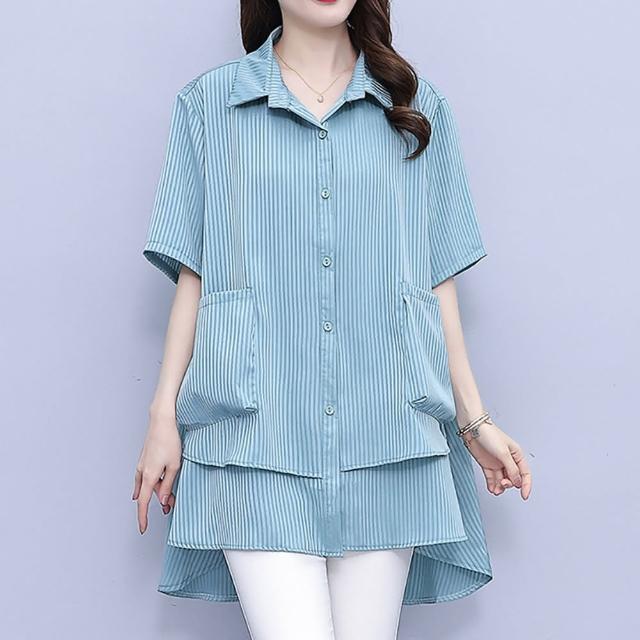 【麗質達人】6300設計款上衣-二色LY(L-5XL)