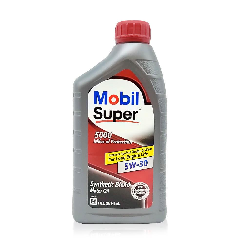 【MOBIL 美孚】Super 5000 5W30 機油 超級系列