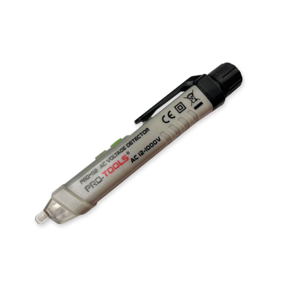 ＊中崙五金 附發票 PRO-TOOLS 非接觸式音響發光驗電筆 PRO-02 可分辨地線與火線 LED指示燈