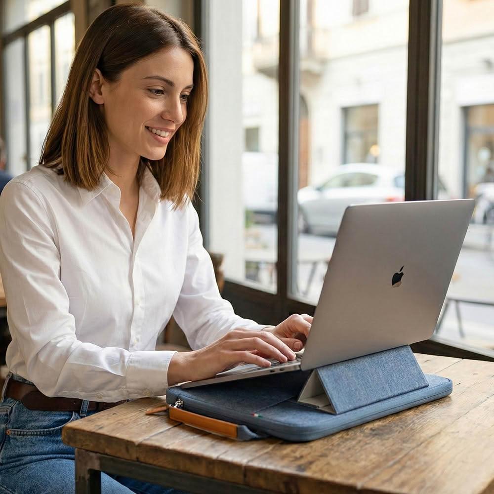 【COZI】Stand Brief 16 - 4合1支架電腦包 筆電包 保護套 收納包 - 適用16吋M1~M3 MacBook Pro ...