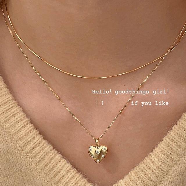 【KEDDY】925純銀項鍊 純銀項鍊 愛心項鍊 韓國項鍊 銀項鍊 項鍊女 網紅項鍊 - momo購物 - 2024年09月