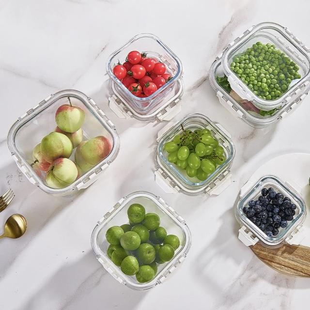 【Easygoo 輕鬆】方形玻璃保鮮盒950ml(密封碗) - momo購物 - 2024年09月