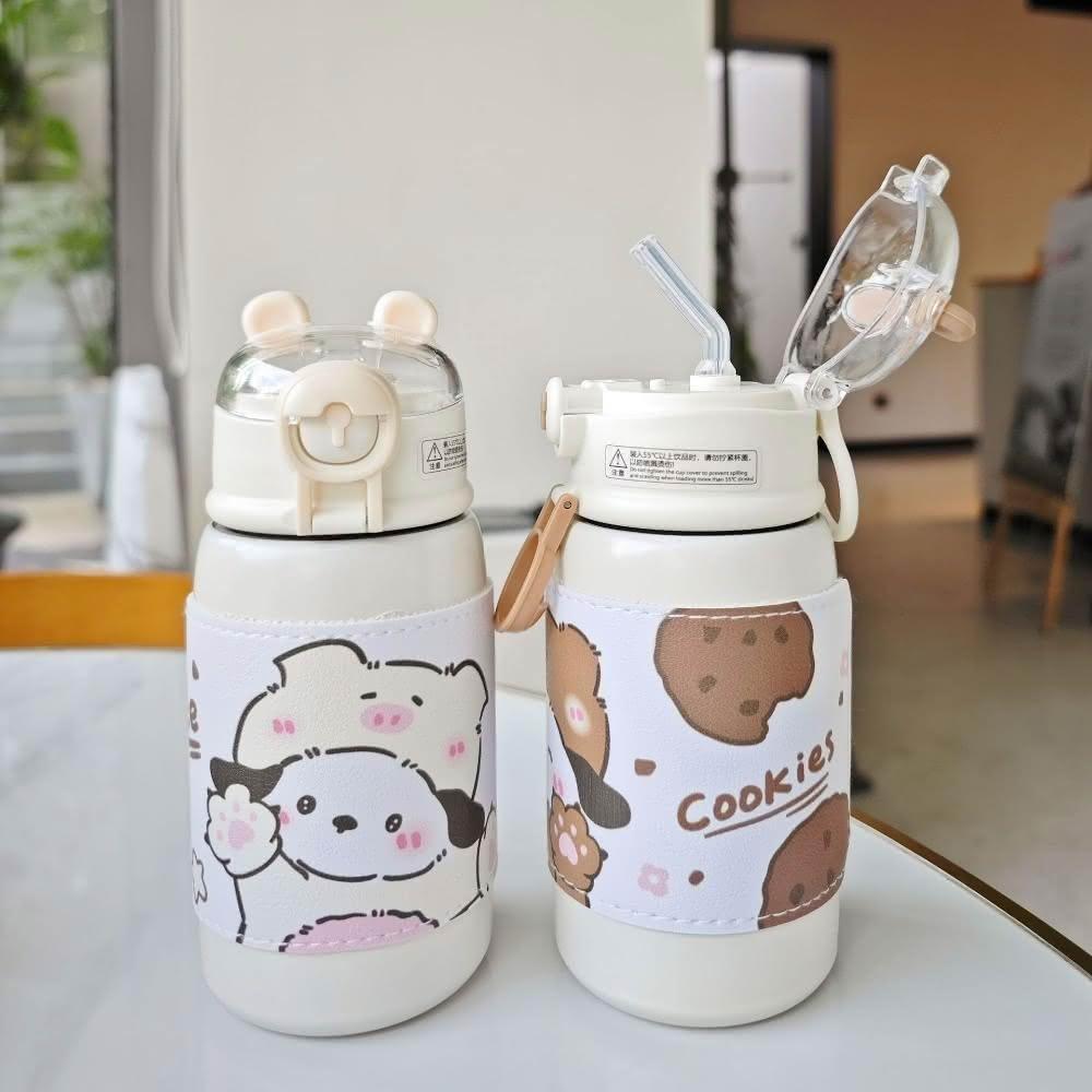 【Easygoo 輕鬆】耳朵蓋子水壺400ML(款式隨機)