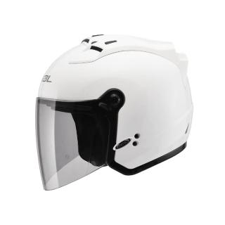 【SOL Helmets】27S開放式安全帽 素色_素白｜SOL安全帽官方商城(3/4罩｜雙D扣｜LED燈｜五件可拆內襯)