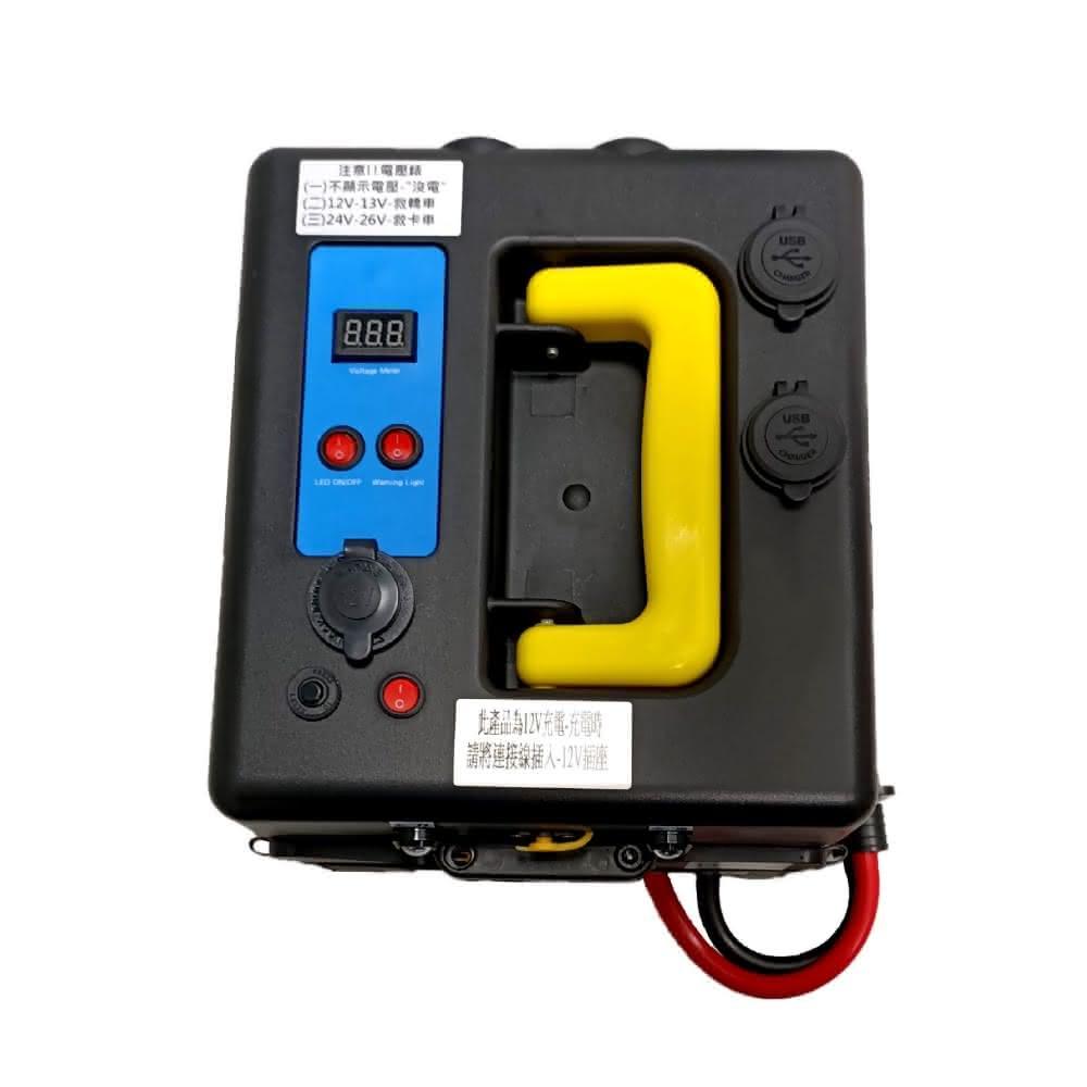 【HPMJ 威豹電池】台灣製造 威豹 救大卡-V4露營版(威豹 救大卡 V4露營版 12V+24V雙電壓 救車電源 挖土機 聯結車 救援電池 電霸)