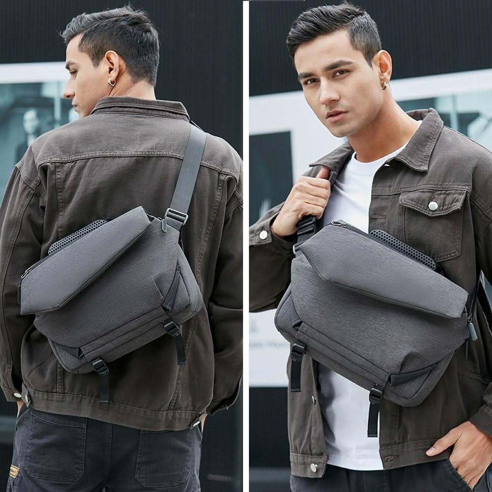 【MoonDy】休閒包包 男用側背包機能包 男生包包 運動斜背包 帆布斜背包 運動斜背包 單肩包 運動側背包