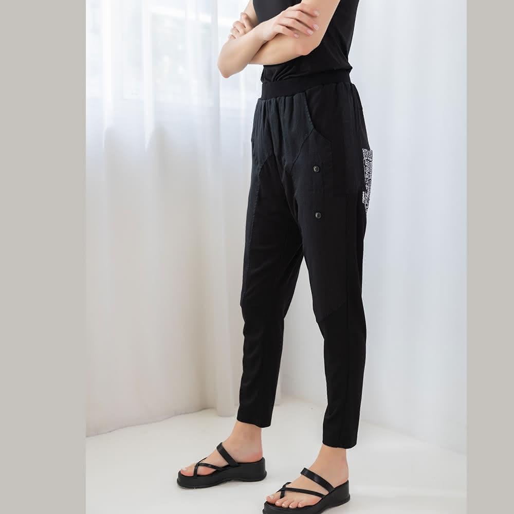 【Qiruo 奇若名品】春夏專櫃時尚精品長褲縮口褲2216C(舒適棉休閒九分褲百搭褲) - momo購物 - 2024年09月