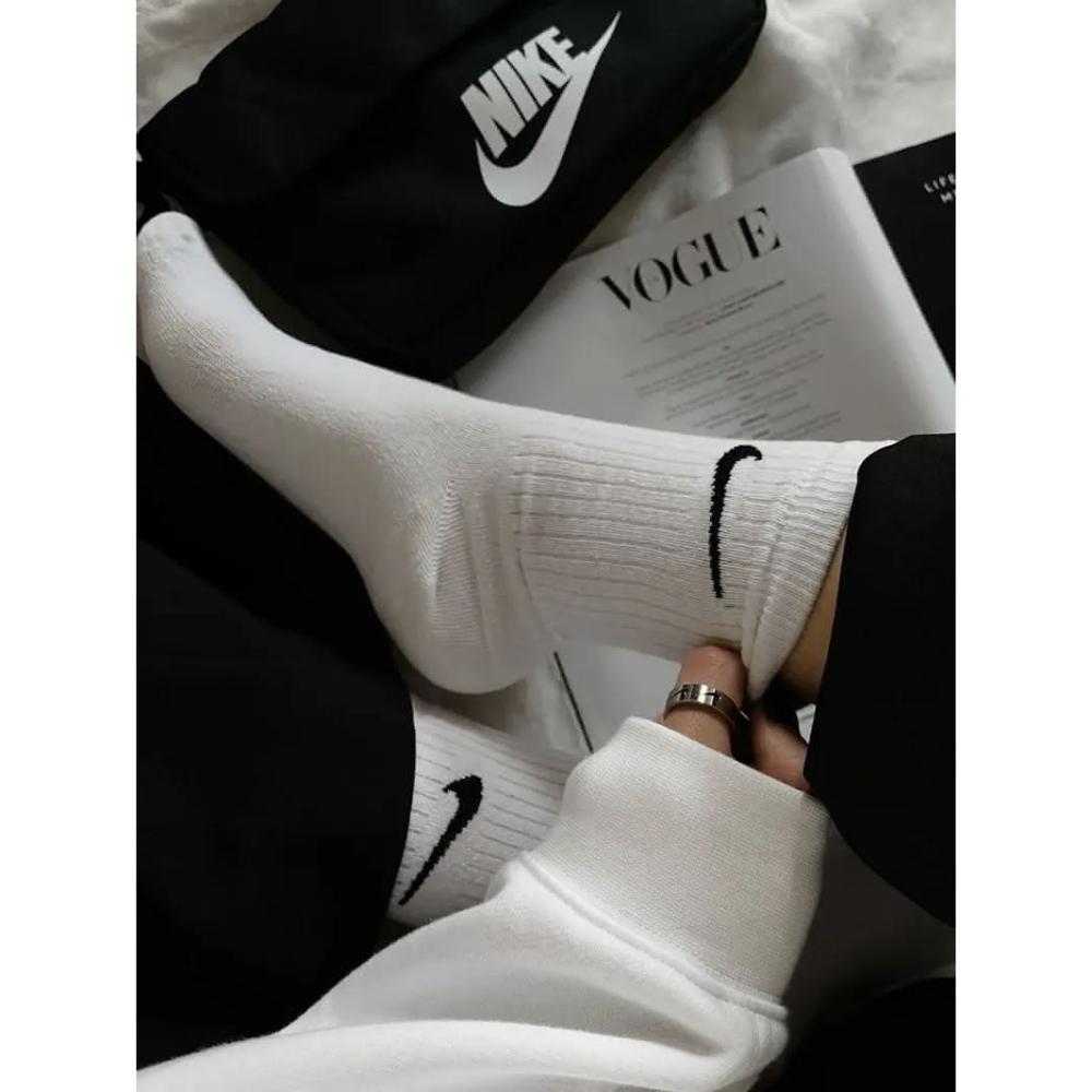 【NIKE 耐吉】NIKE EVERYDAY LIGHTWEIGHT SOCK 長襪黑白 SX7676-010 SX7676-100