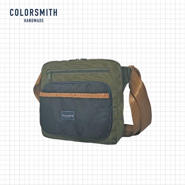 【COLORSMITH】CR2．前立體口袋方型側背包．CR2-1396-OG(台灣原創品包包品牌)