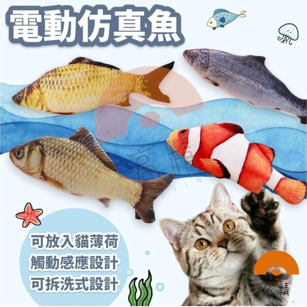 【Kao jing 高精】USB充電式 仿真電動魚(逗貓玩具 電動狗玩具 跳跳玩具 擬真魚) - momo購物 - 2024年09月