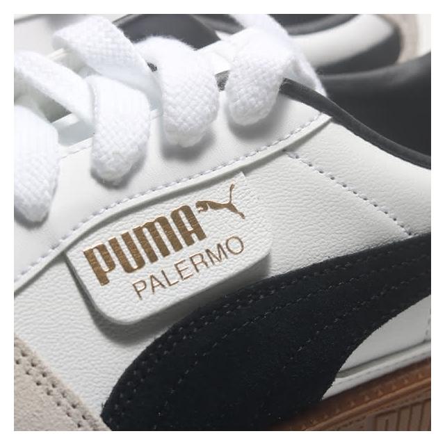 【PUMA】PUMA 休閒鞋 PALERMO 白灰黑 焦糖底 復古 男女 39646401 - momo購物 - 2024年09月