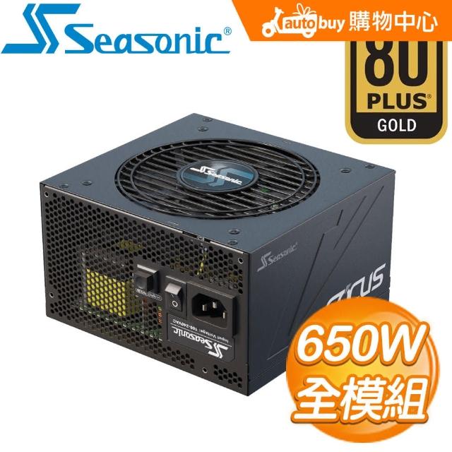 【Seasonic 海韻】Focus GX-650 650W 金牌 全模組 電源供應器(10年保)