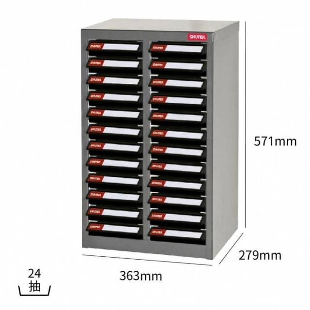 【SHUTER 樹德】A6-224P 二排 24格零件櫃(零件櫃 五金材料櫃) - momo購物 - 2024年09月