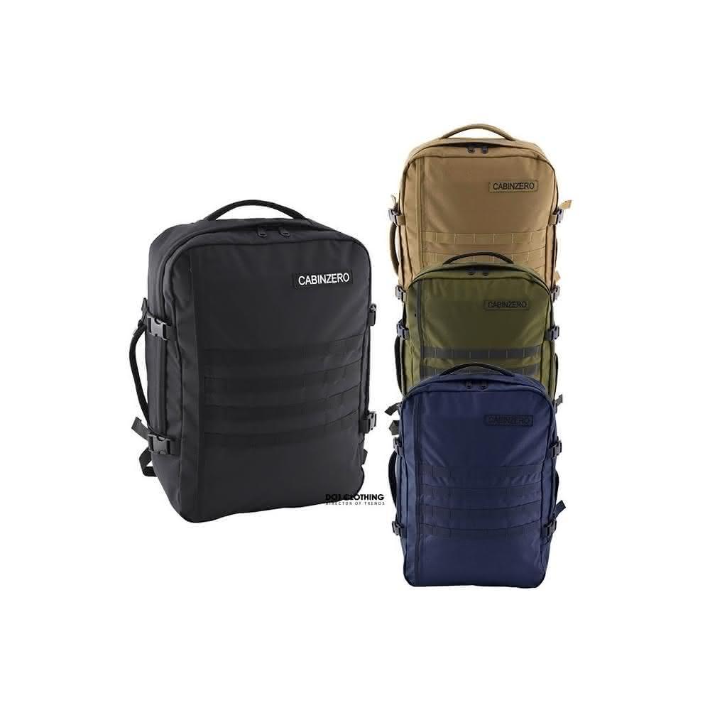 CabinZero 英國 輕旅 登機包 後背包 44L 黑 軍綠 防潑水 軍用 雙肩背 手提 大容量 背包 DOT聚點